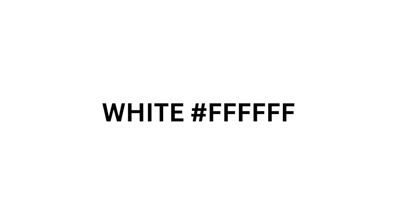 White | #FFFFFF | Background | Screensaver | 1 Hour | Full HD | No ...