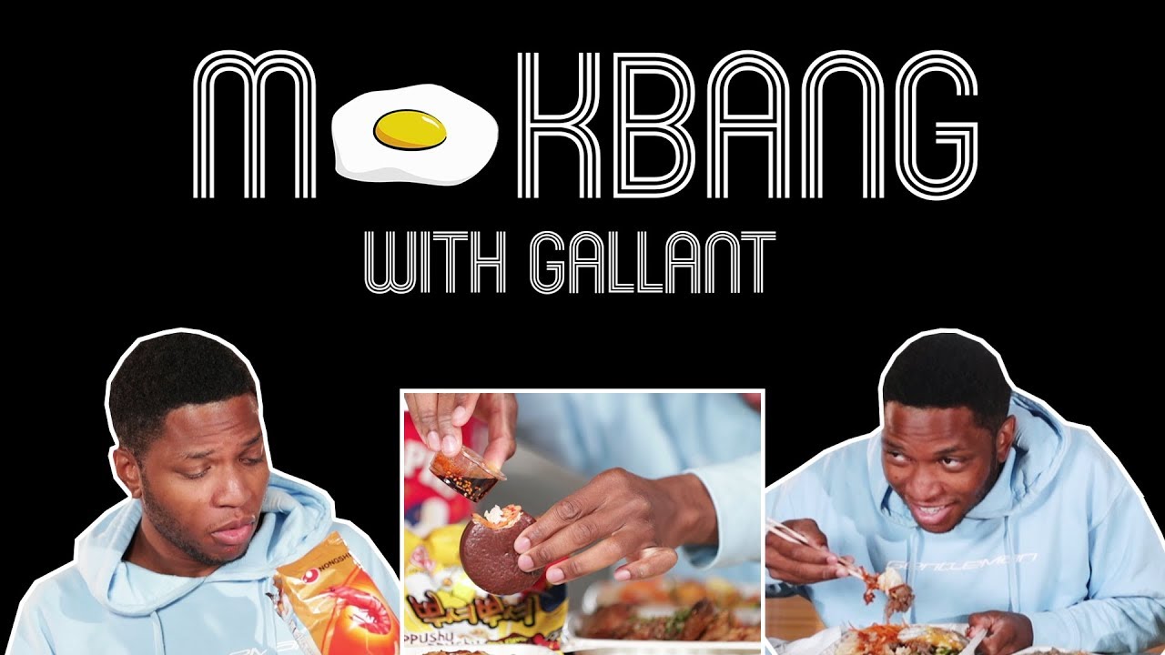 Mukbang With R&B Singer Gallant! (Korean Food Taste Test) - YouTube
