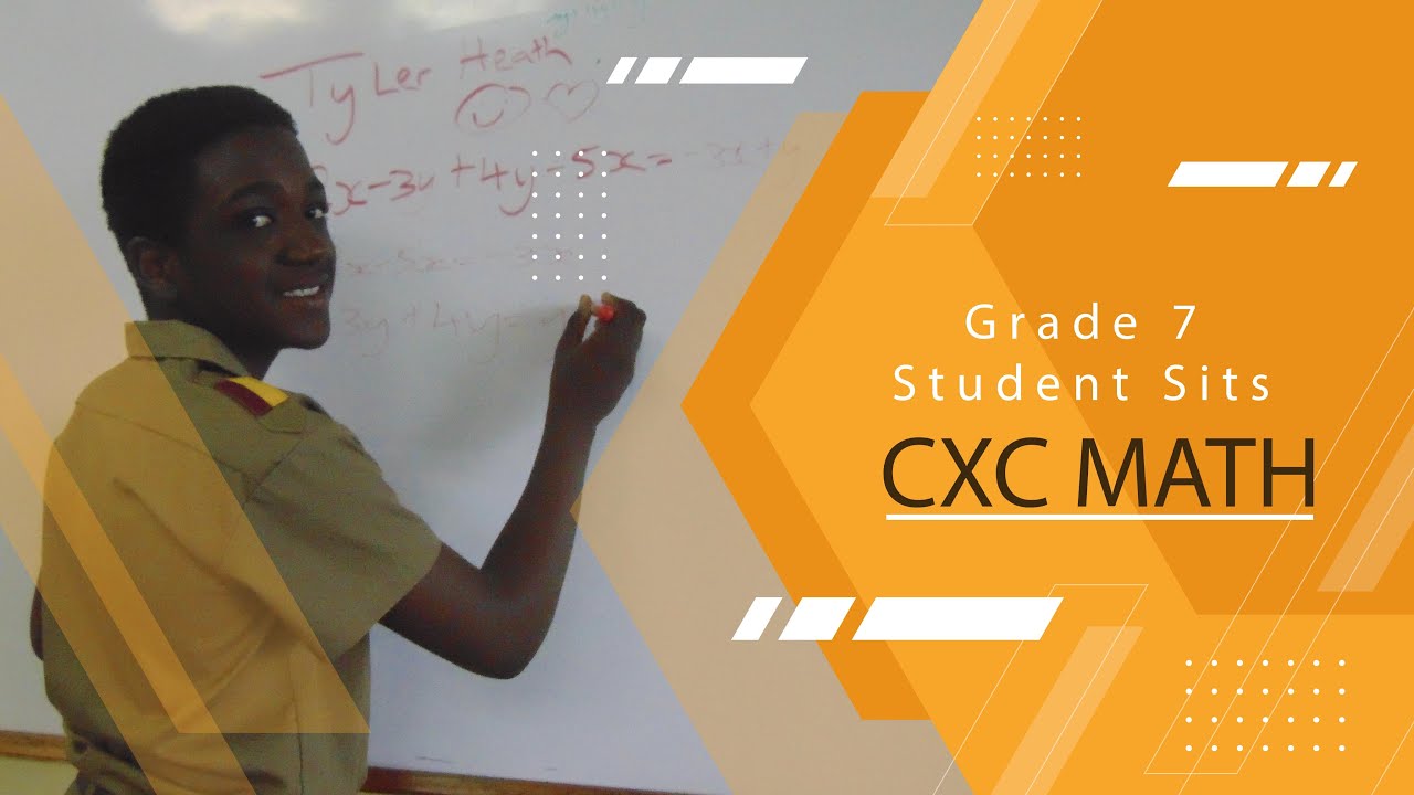 Grade 7 student takes CXC Math Exam - YouTube