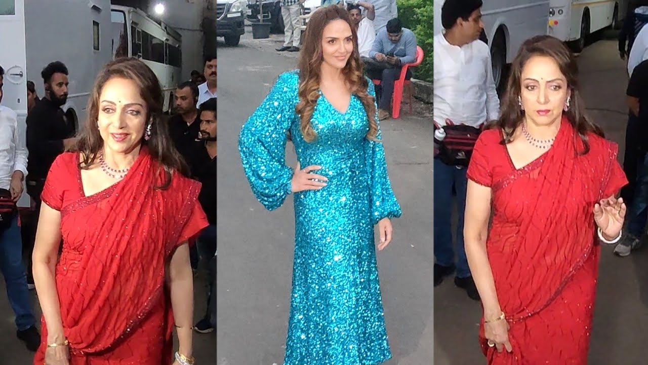 Hema Malini And Daughter Isha Deol Spotted At Indian Idol 13 Set For ...