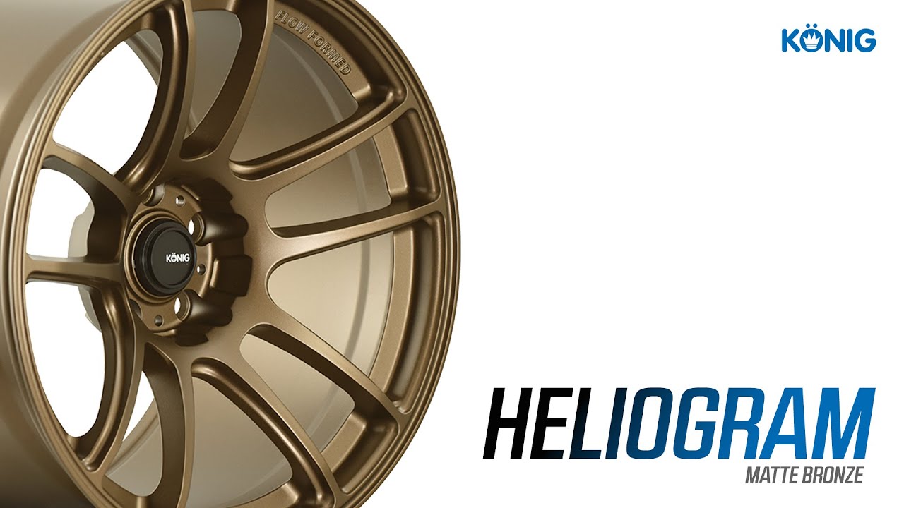 HELIOGRAM- Matte Bronze | Konig Wheels - YouTube