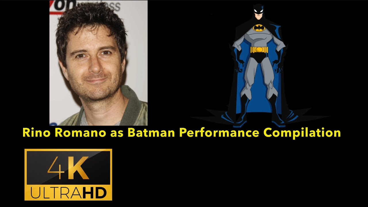 Rino Romano as Batman Performance Compilation - YouTube