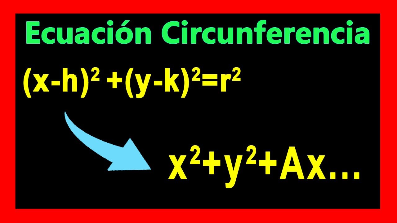 👉 Circunferencia de Ecuacion Canonica a General de Ecuaciones Canonica ...