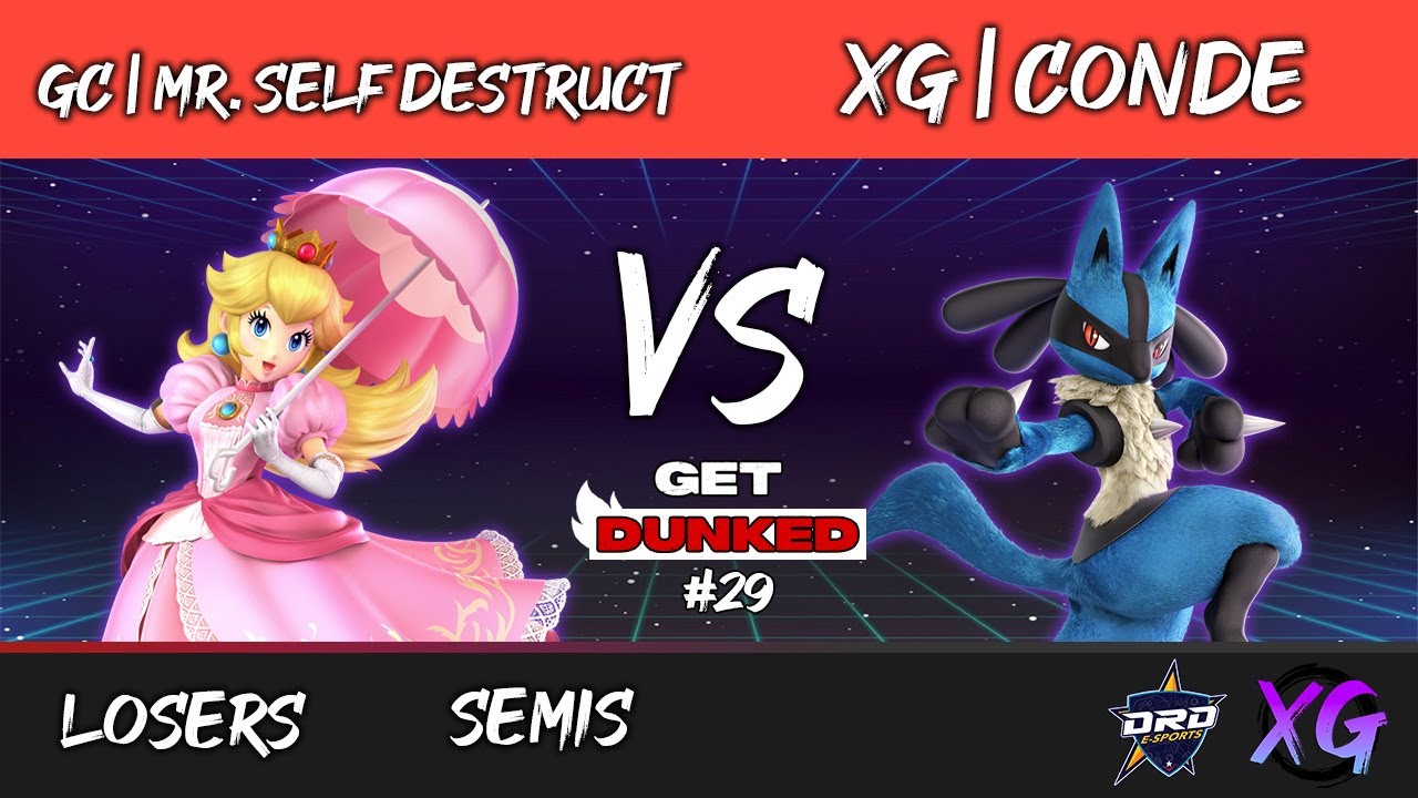 XGGD29 LS: Mr. Self Destruct (Peach) vs Conde (Lucario, Mewtwo) - YouTube