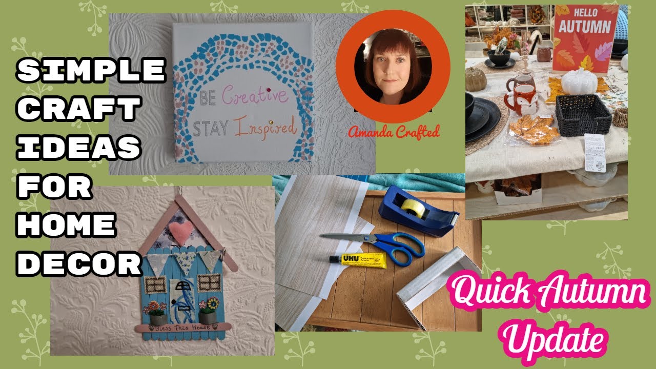 Simple Craft Ideas for Home Decor and a Quick Autumn Update - YouTube