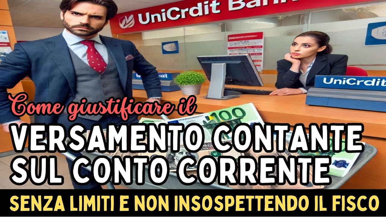 💸COME GIUSTIFICARE IL VERSAMENTO DI CONTANTI SUL CONTO CORRENTE ...