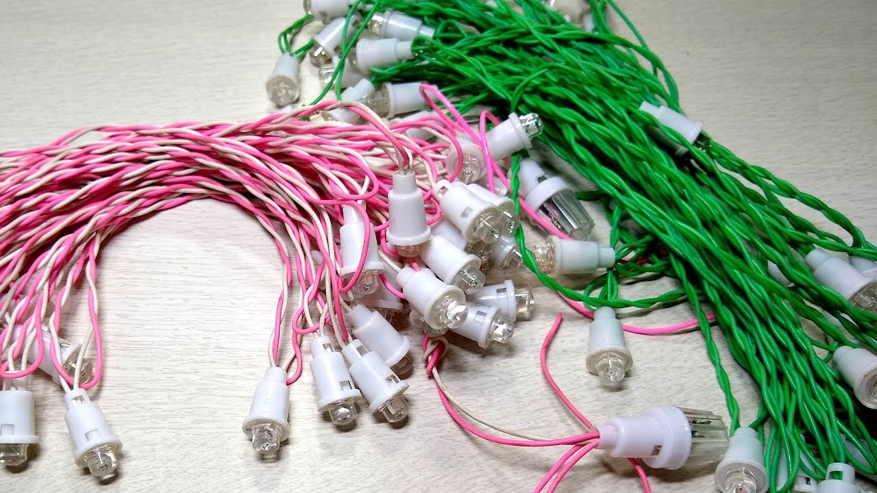 50 LED Bulb , 8mm LED Series lighting Circuit - YouTube