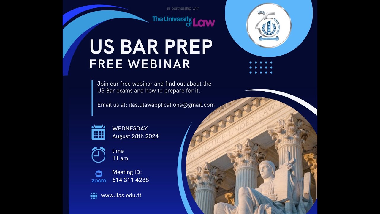 ILAS/ULaw Webinar - US Bar Prep Course - August 28 2024 - YouTube