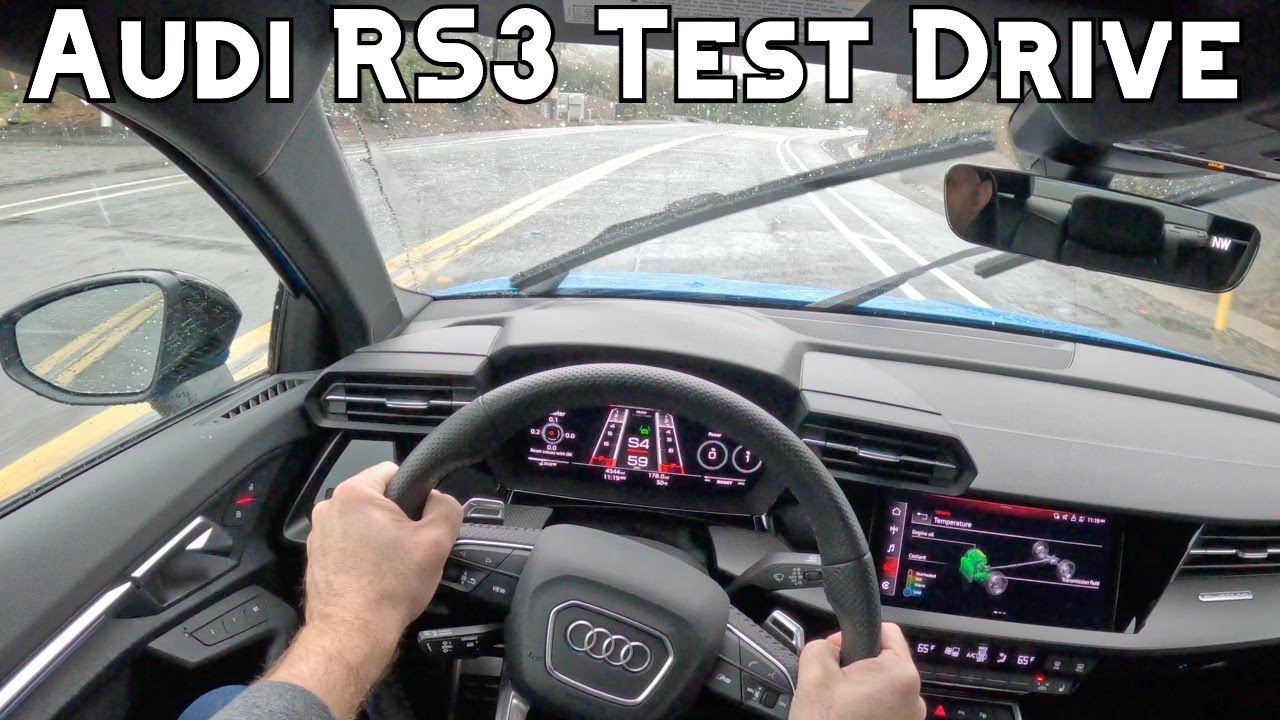 Audi RS3 Rainy Day POV Test Drive - YouTube