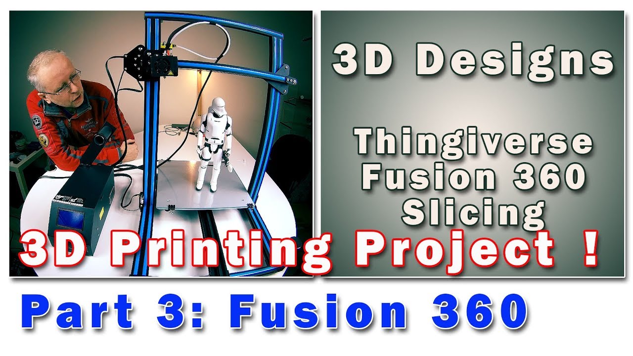 3D Printing Series! P3: 3D Designs (Fusion360) and Slicing - YouTube