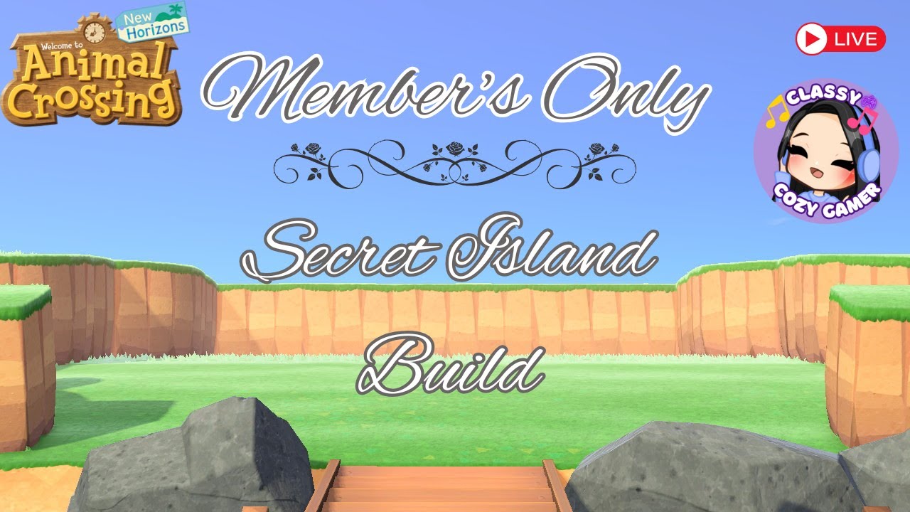 ACNH || Secret Island Entrance Build #membersonly - YouTube