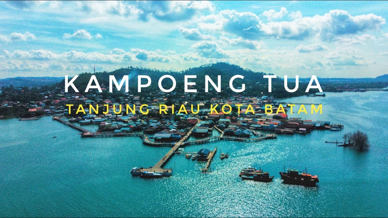 Indah Taman Laut kampung tua tanjung riau batam |drone view - YouTube