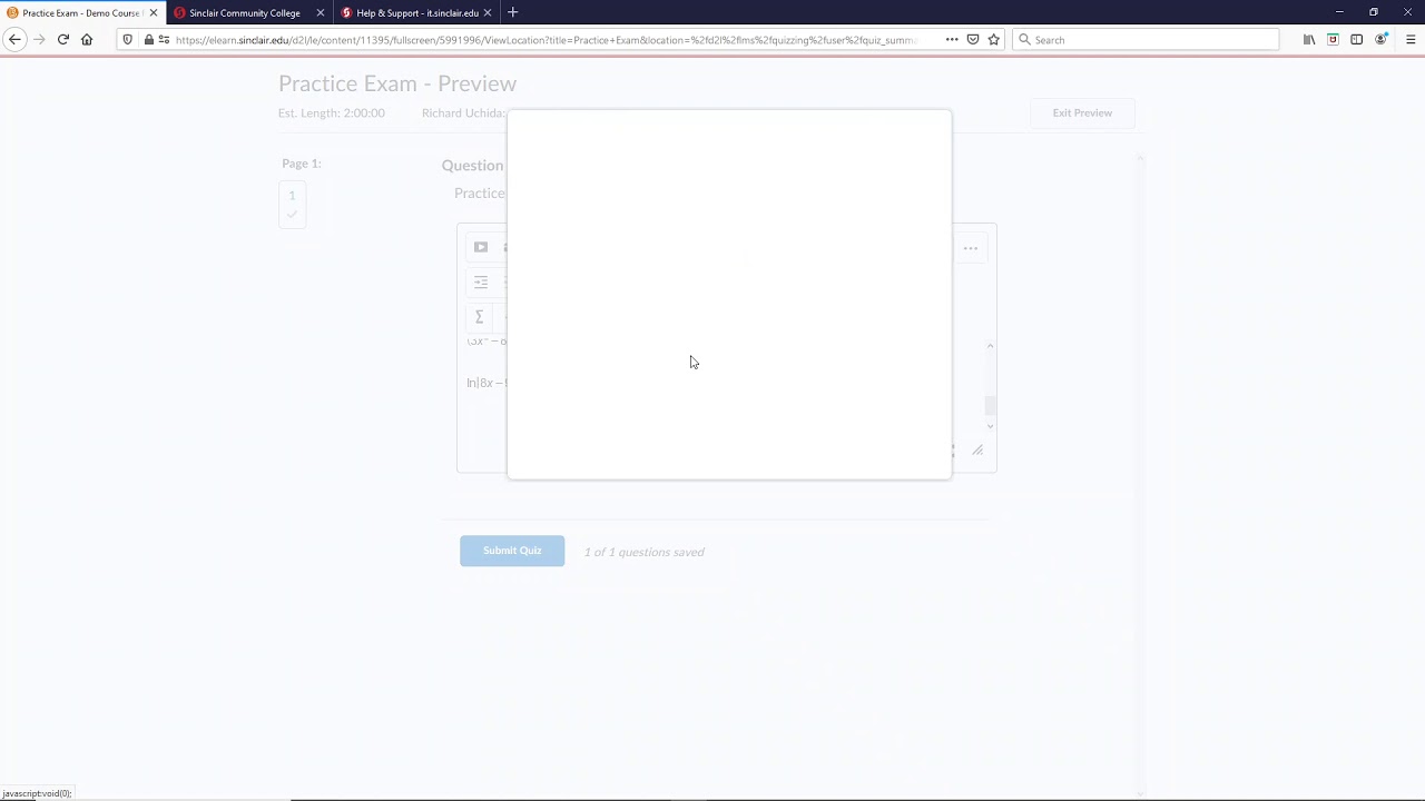 Entering mathematical answers in quizzes on eLearn - YouTube