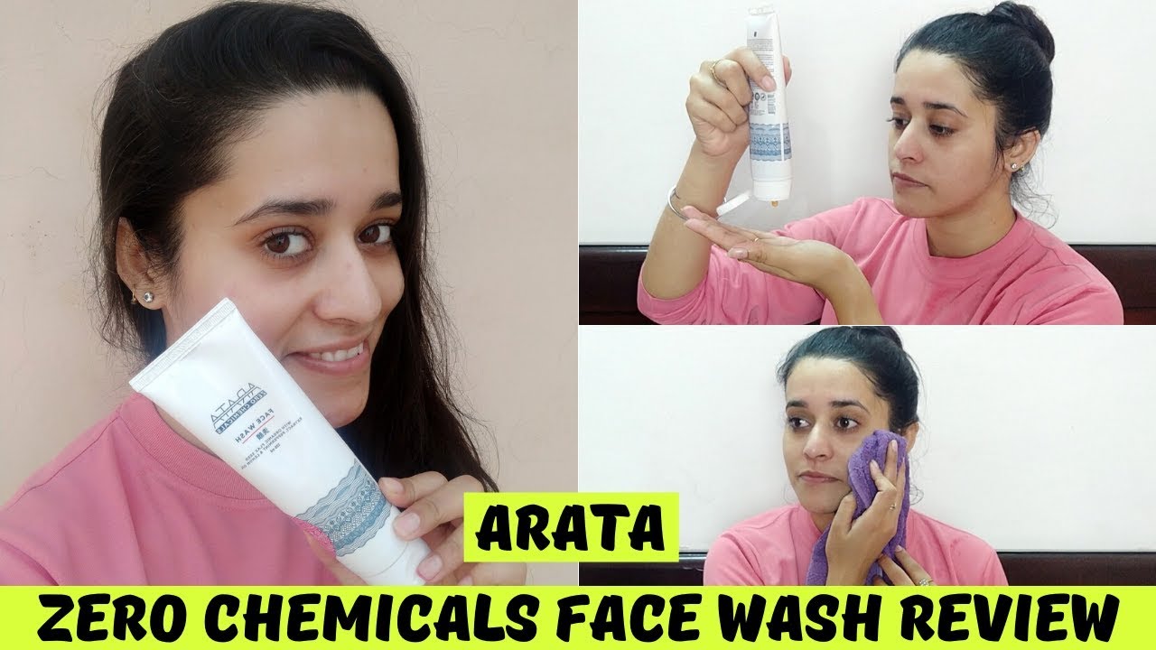 Arata Zero Chemicals Face Wash Review & Demo | Just another girl - YouTube