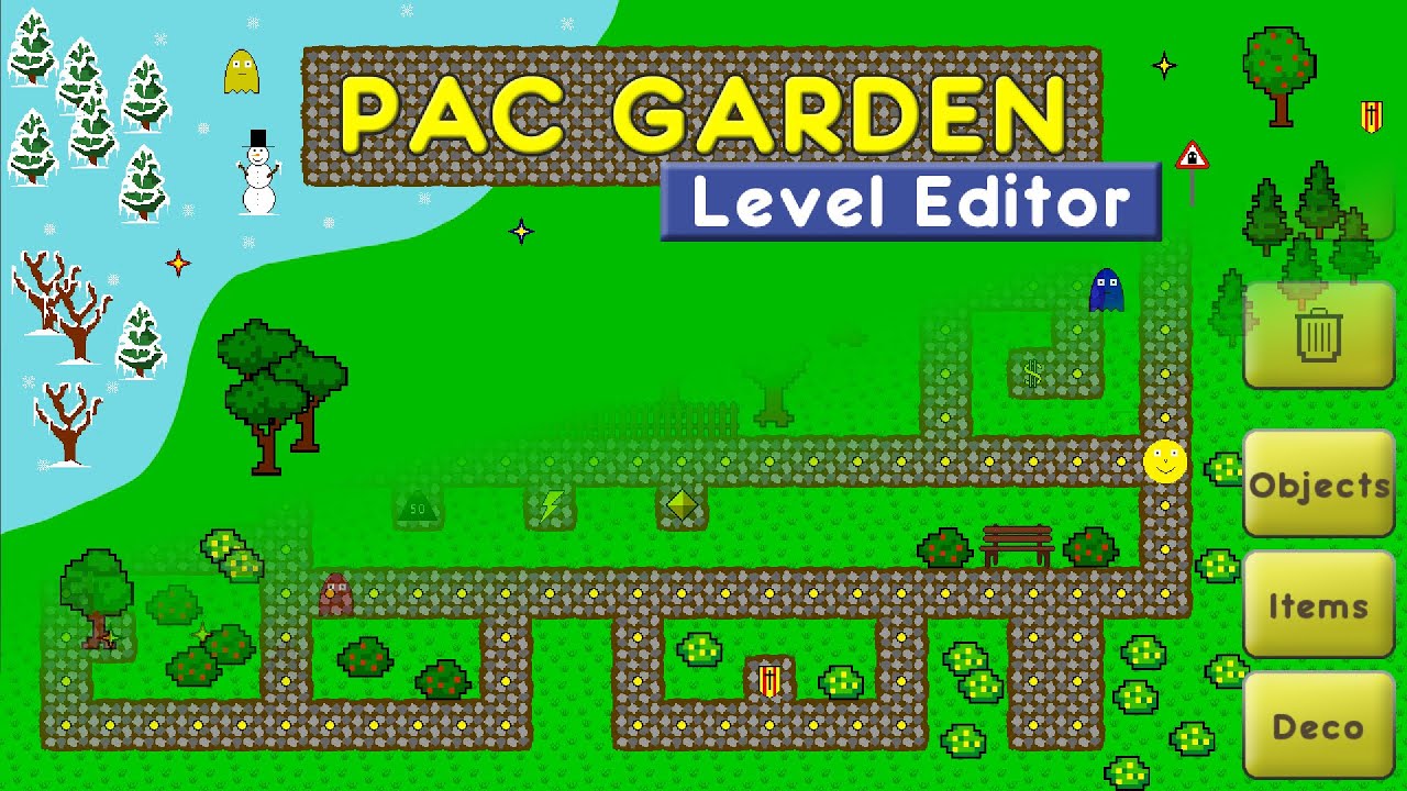 Pac Garden level editor - Build your own Pac Man maze with the Pac ...