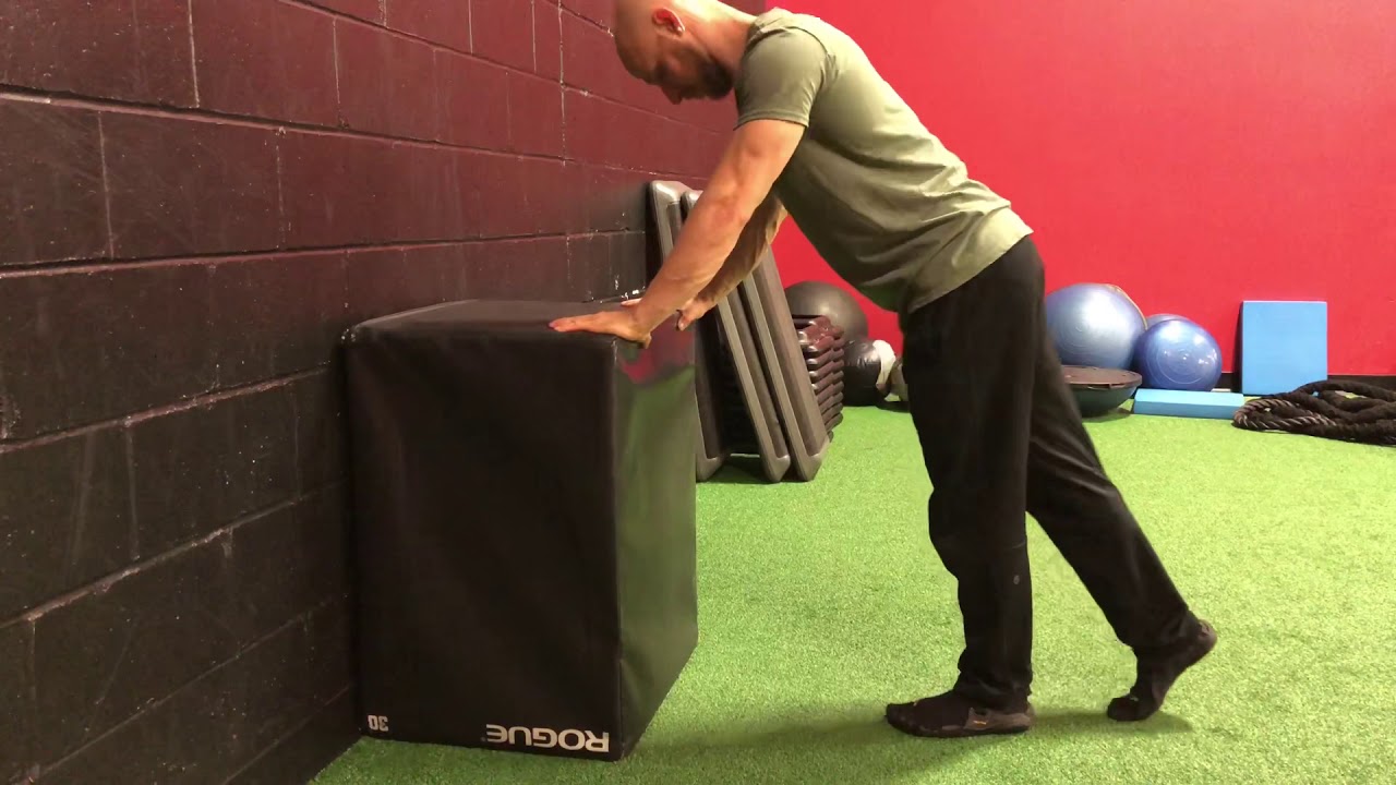 Beginner box push-ups - YouTube