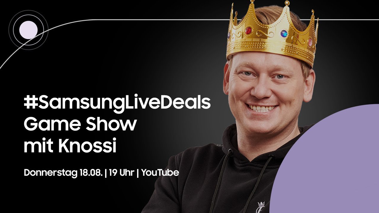 #SamsungLiveDeals Game Show mit Knossi | 18.08.2022 - YouTube