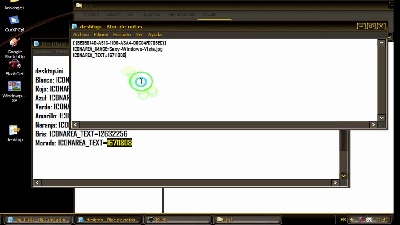 COMO PONER FONDO Y CAMBIAR DE COLOR LAS LETRAS DE TU USB O MEMORIA ...