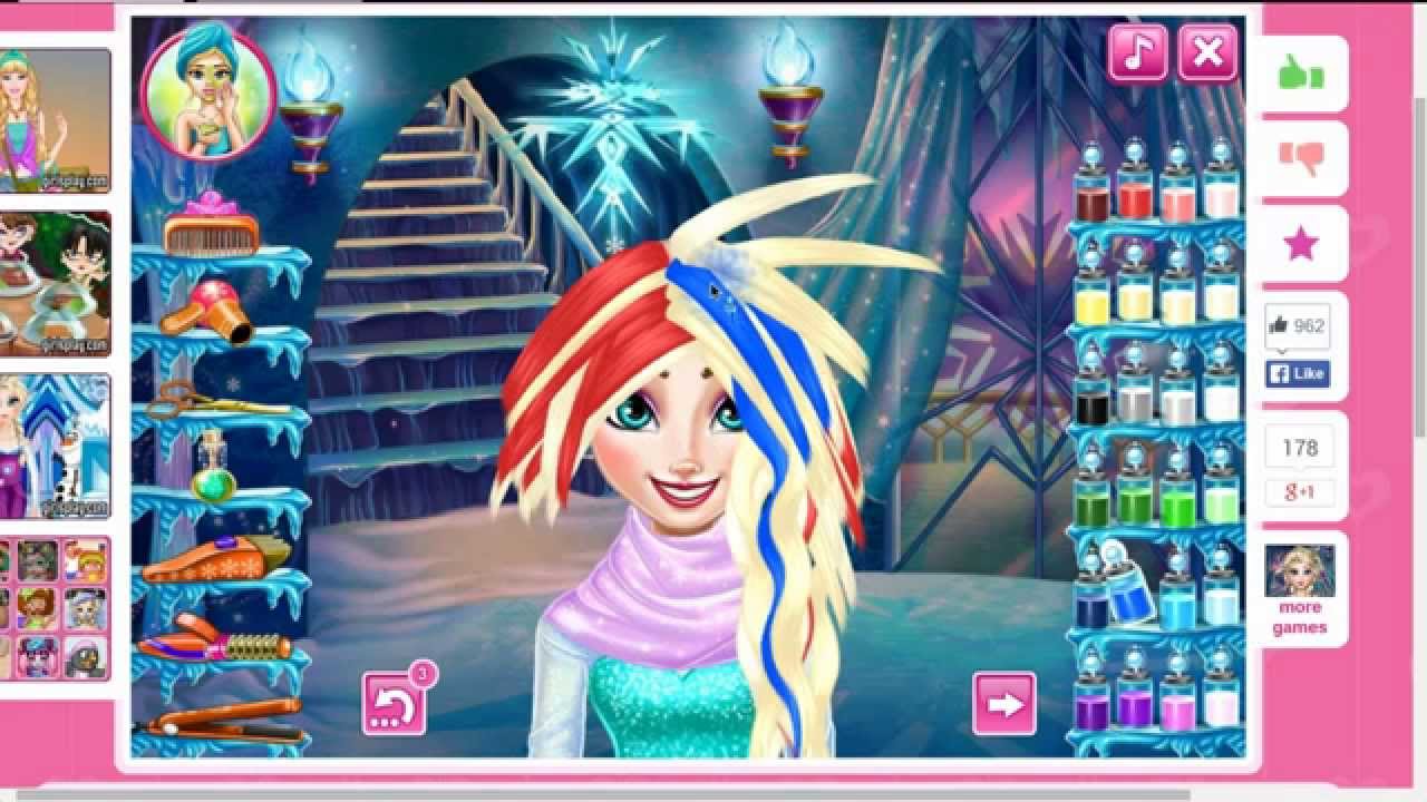Frozen's Elsa Haircut Game - YouTube
