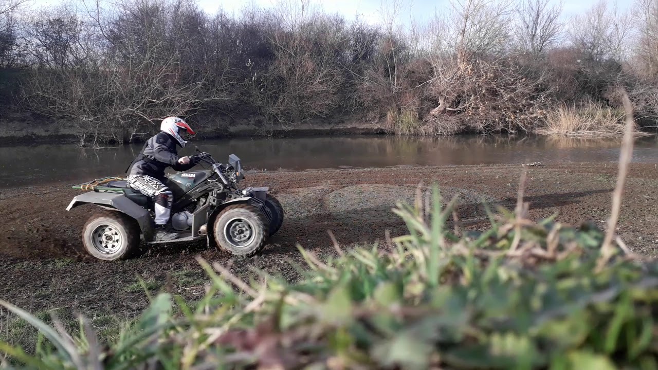 Homemade quad yamaha fzr600 - YouTube