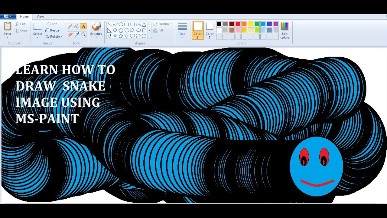 HOW TO DRAW MOVING SNAKE - YouTube