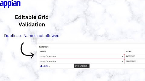 Grids in Appian | Read only Grid & Editable Grid - YouTube