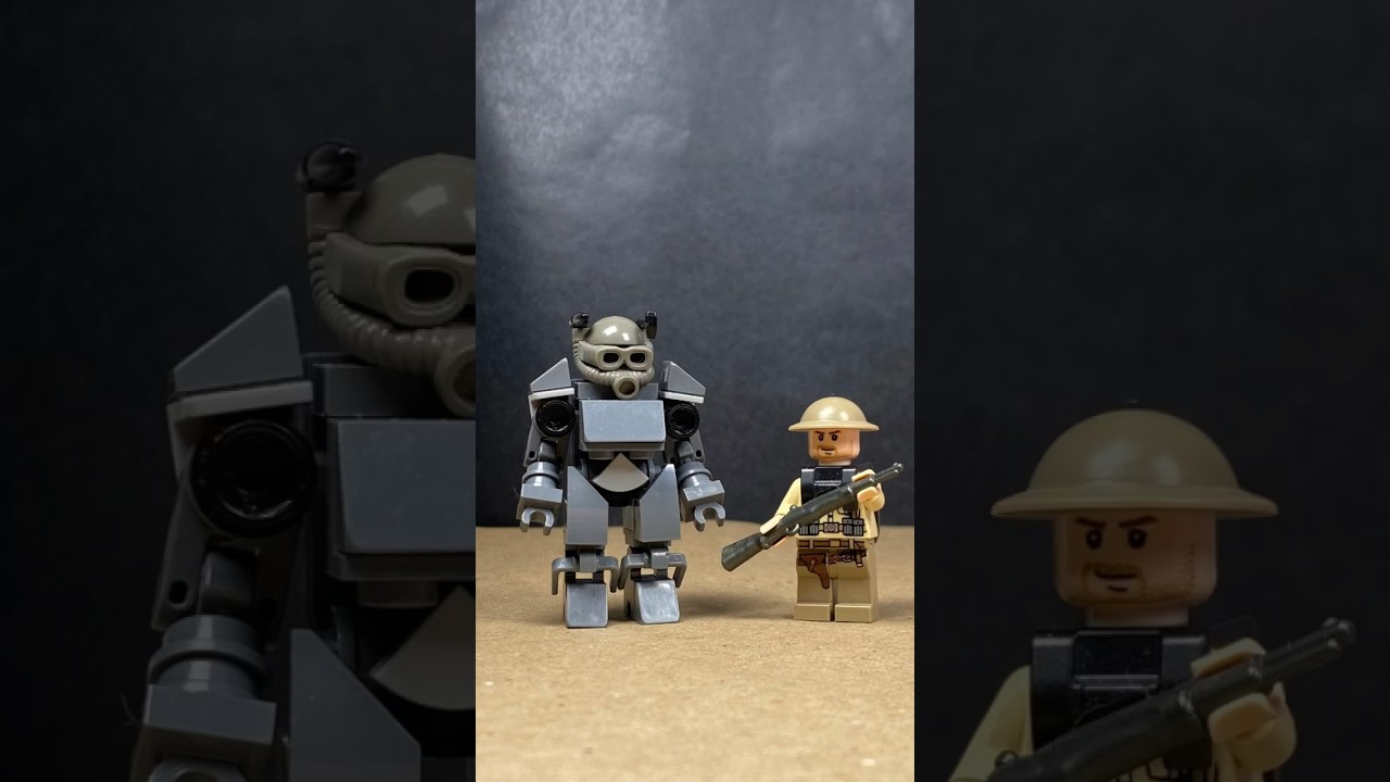 How to build a Lego FALLOUT T-60 Power Armor #lego #legotutorial # ...