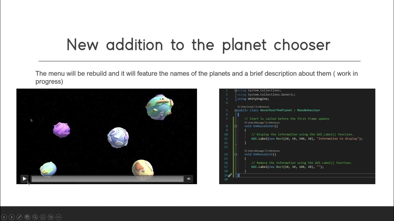 Work in Progress. CW2 3D Interactive Media Development. Group 9 - YouTube