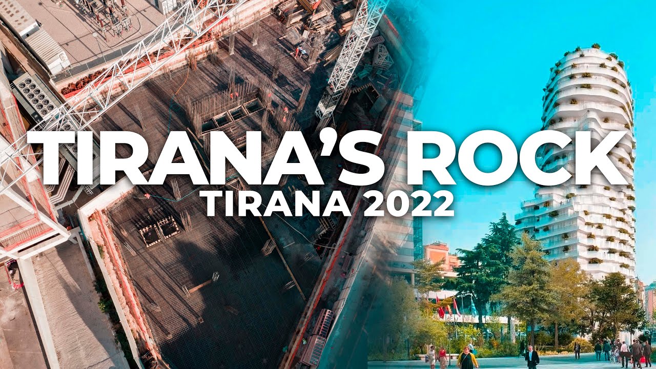 TIRANA'S ROCK TOWER, BETONIMI I THEMELEVE | 5K DRONE VIDEO, TIRANA 2022 ...