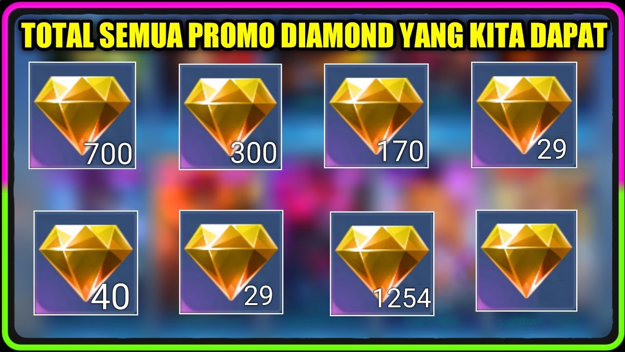 TOTAL SEMUA PROMO DIAMOND KUNING YANG KITA DAPAT APAKAH BISA BELI SKIN ...