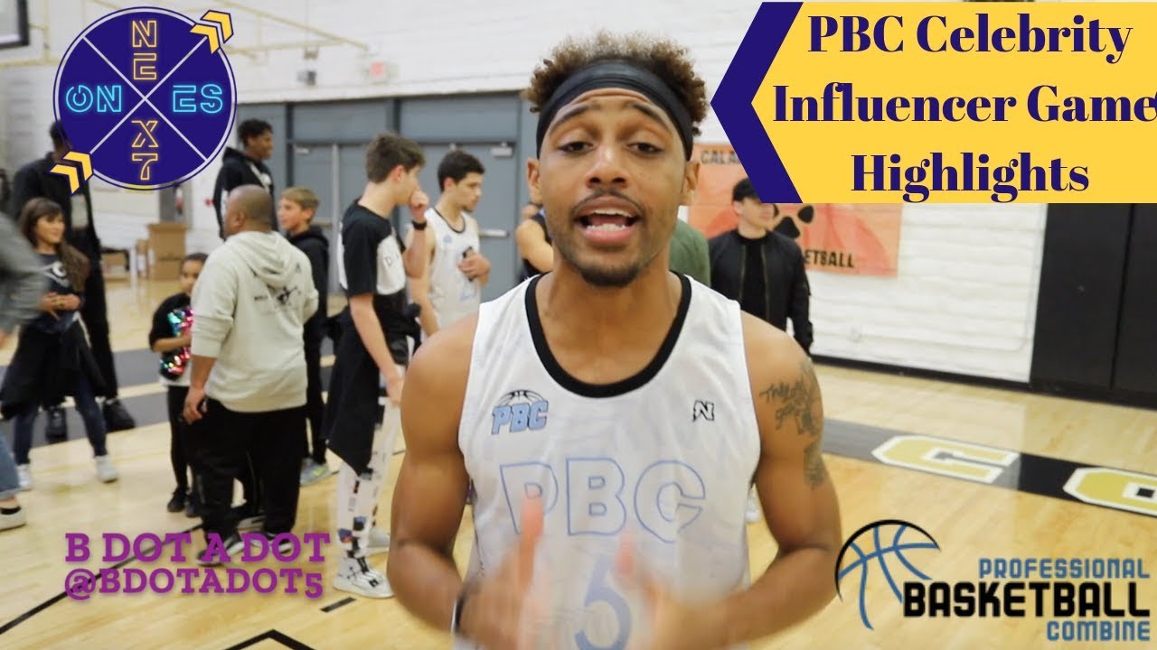 BdotAdot scores 46 PTS in Pro Basketball Combine Influencer Game w ...