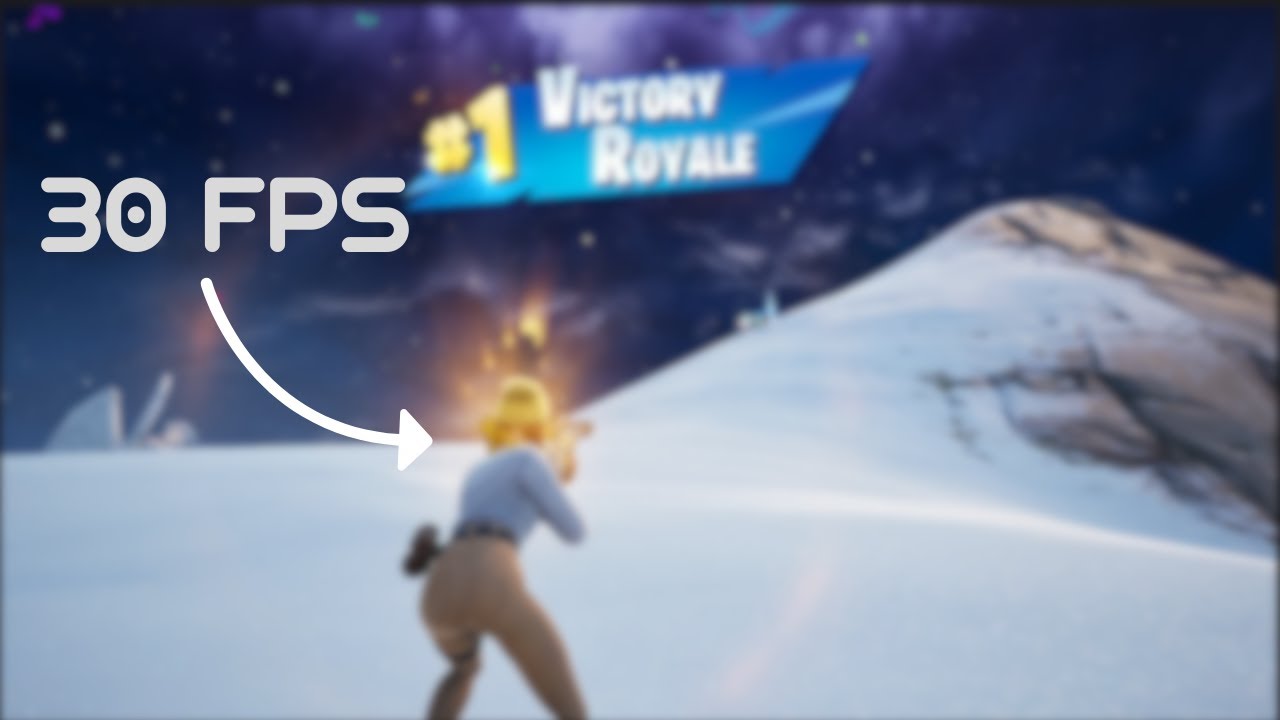 I played fortnite at 30 FPS... - YouTube