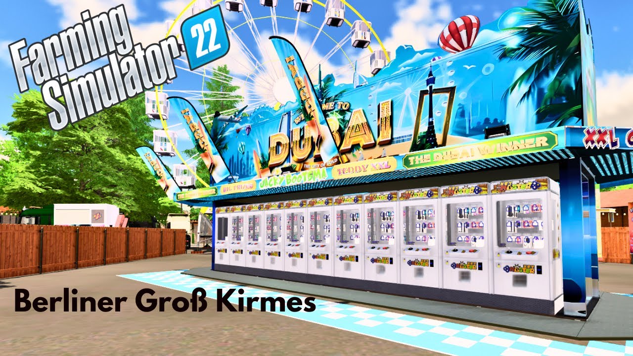 LS22 Berliner Kirmes Aufbau Tag 2 / NEUE KRASSE MODS !!!! - YouTube