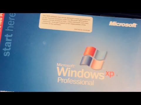 Opening Up Brand New Copy Of Windows XP Professional Edition - YouTube