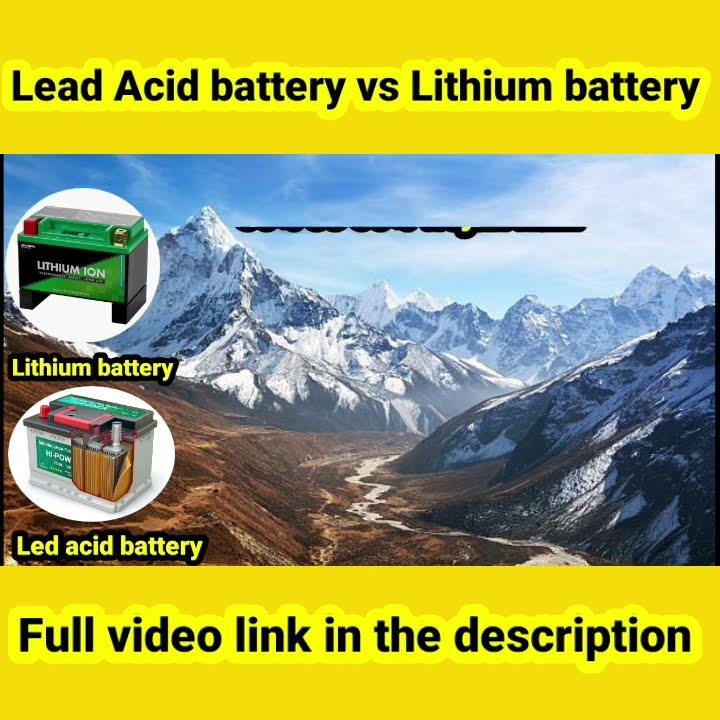 Lithium battery vs Old led acid battery comparison - YouTube