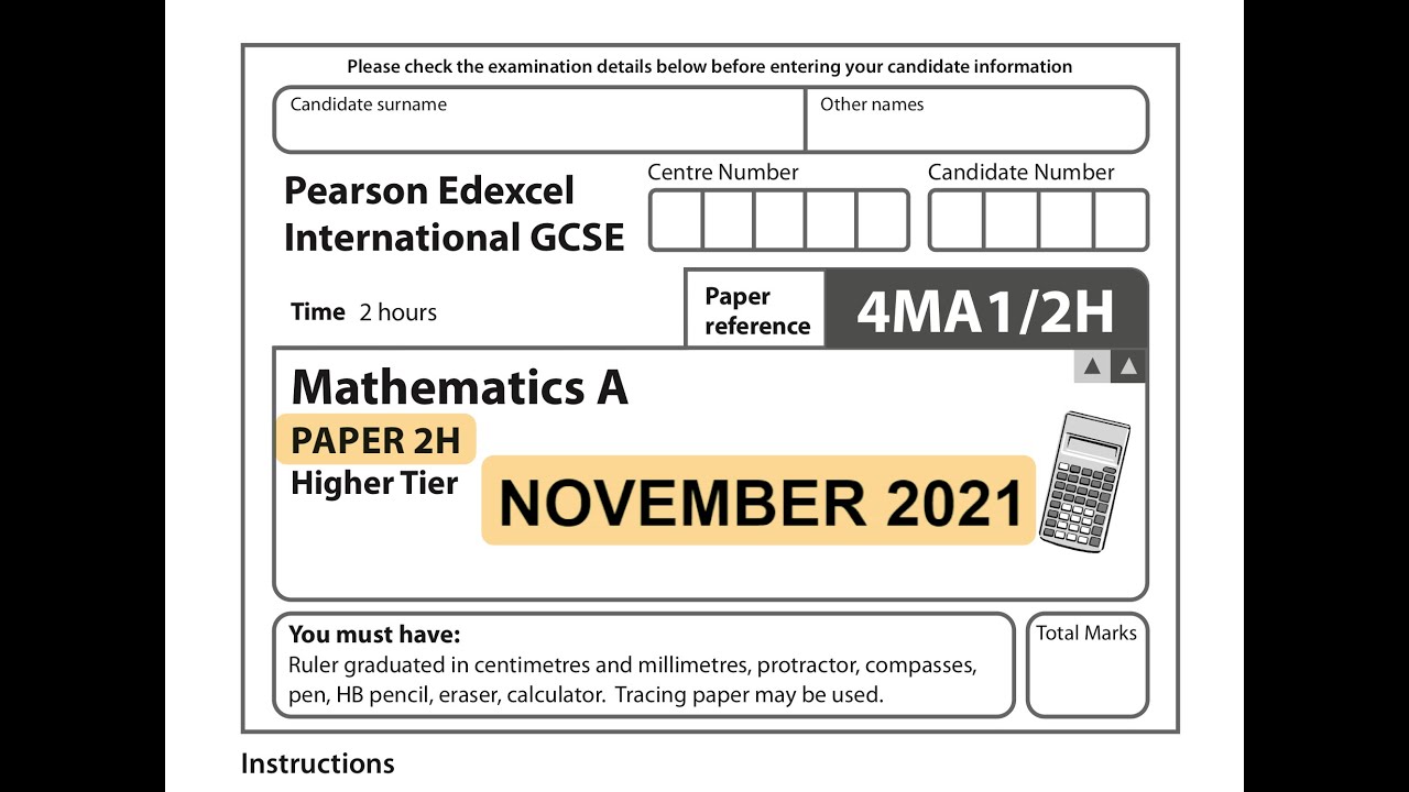 IGCSE Mathematics November 2021 4MA1 2H YouTube igcse-mathematics-november-2021-4ma1-2h-youtube
