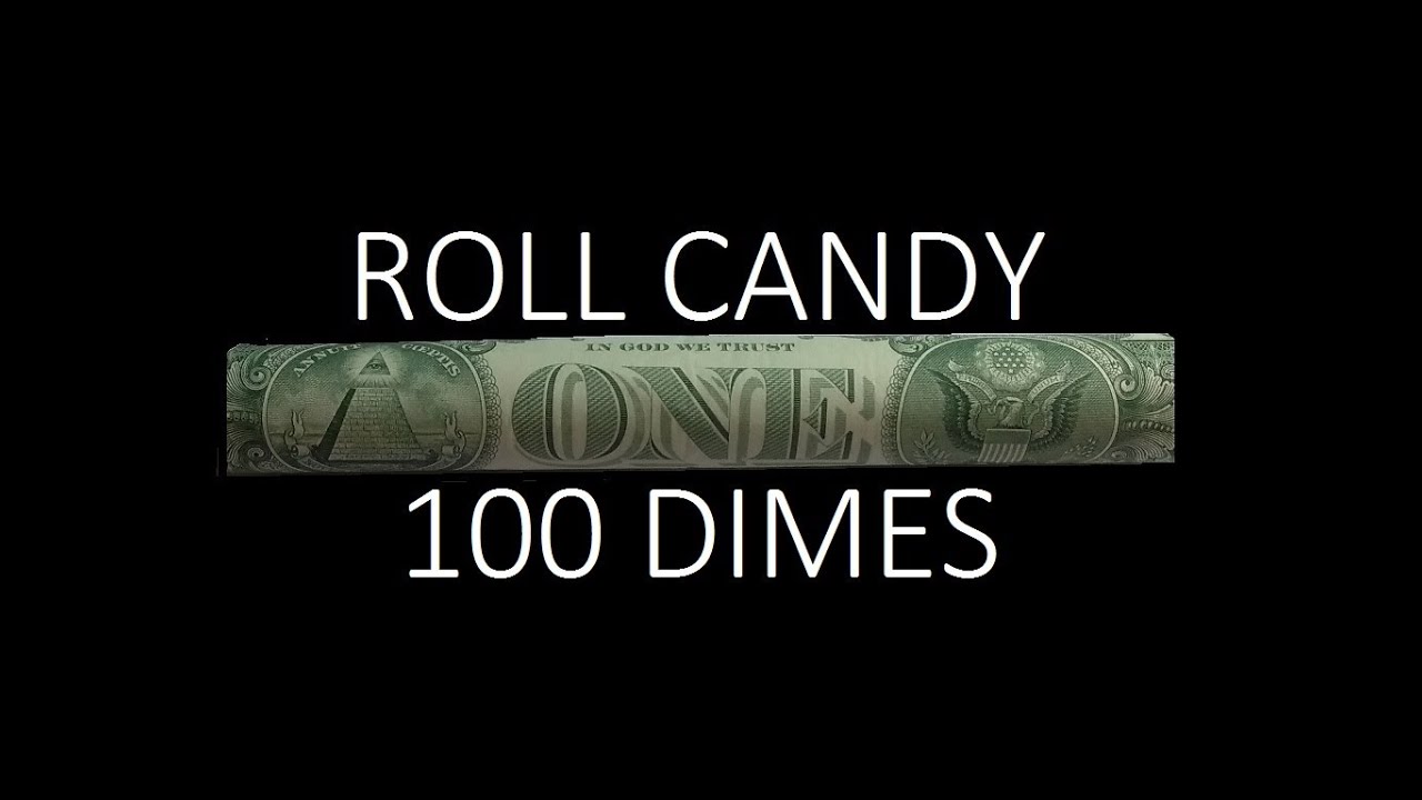 Dollar Origami Roll Candy SweeTarts 100 Dimes Inside Money Origami ...
