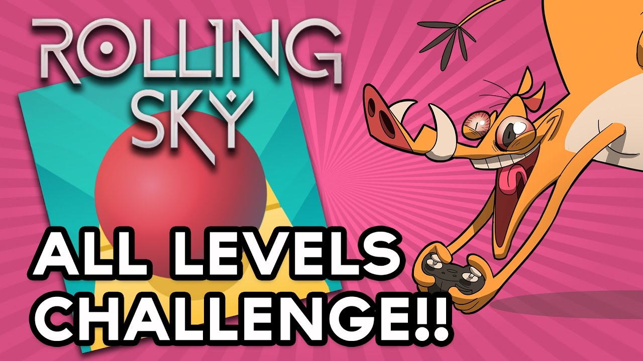 Rolling Sky | ALL LEVELS CHALLENGE! | INTENSE RAGE - YouTube