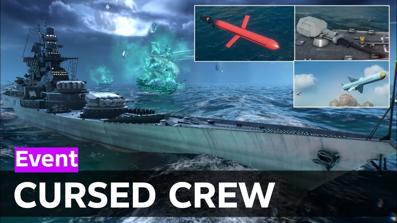 Modern Warships New Event : Cursed Crew New Items : FS Super Alsace ☠️ ...