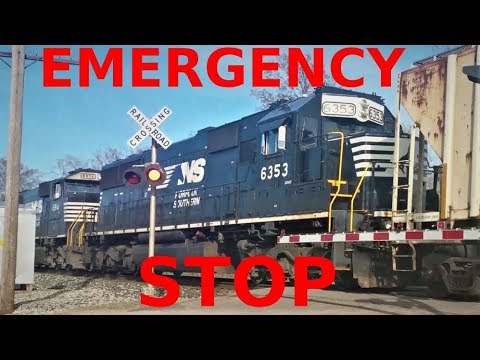 Train Goes Into Emergency And Stops! Watch And Listen To This Train ...