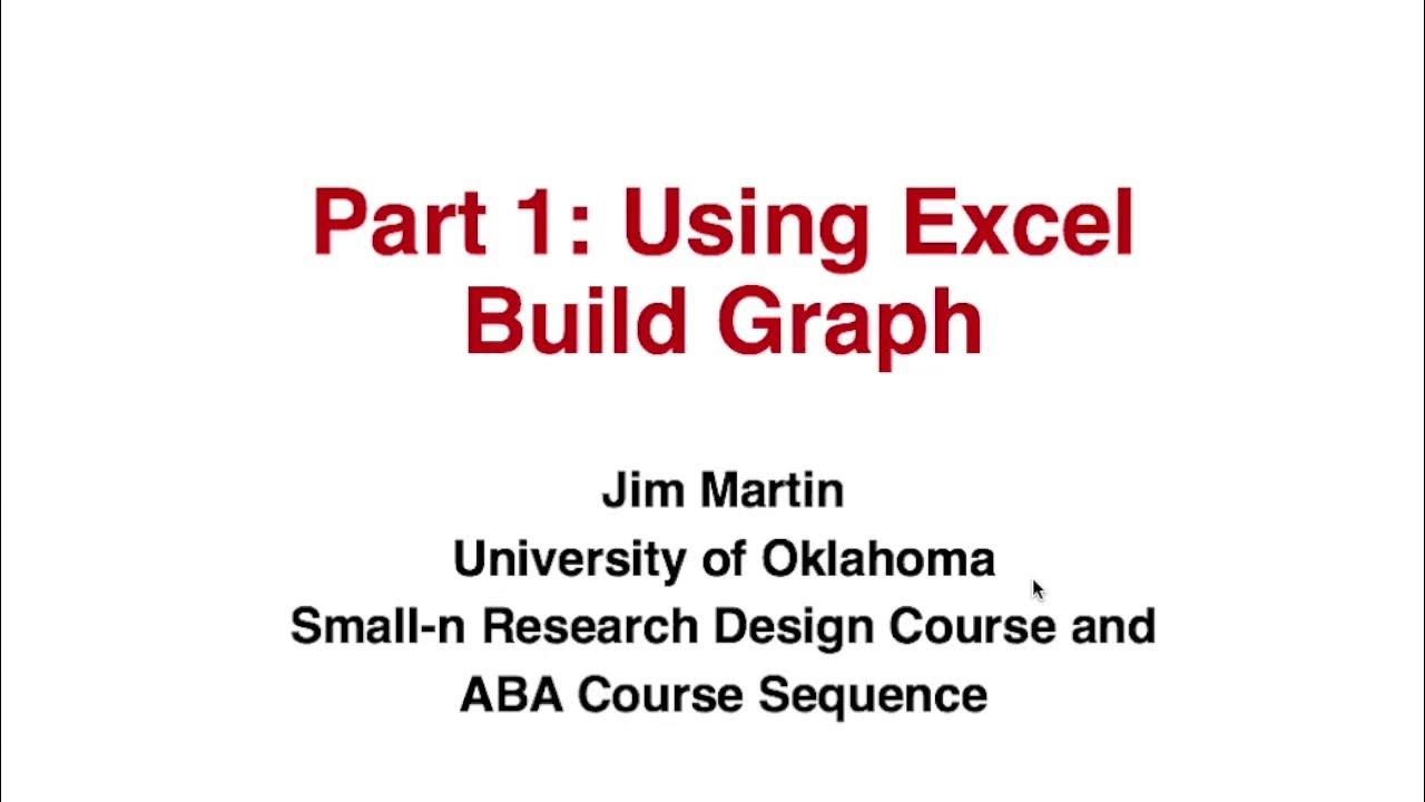 Graphing Multi-Baseline Multiple-Probe Design Using Excel and Word - YouTube