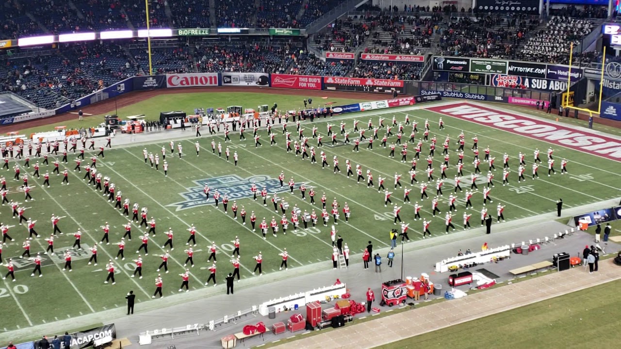 Wisconsin Marching Band Halftime at Pinstripe Bowl - YouTube