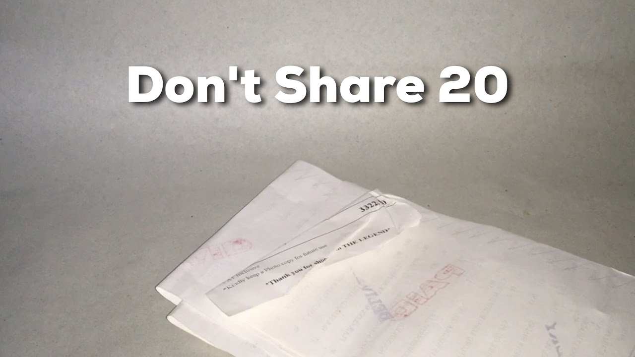 Don't Share 20 - YouTube