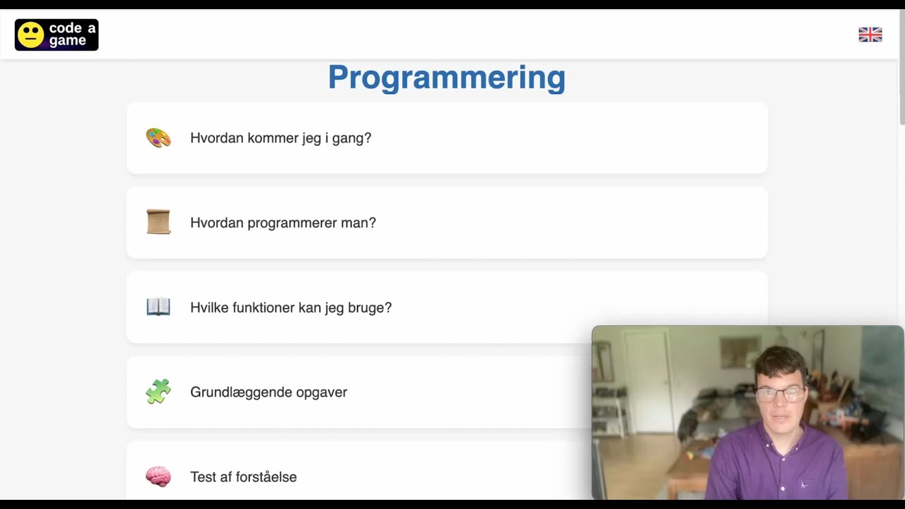 Lær at programmere (code-a-game.github.io) - YouTube
