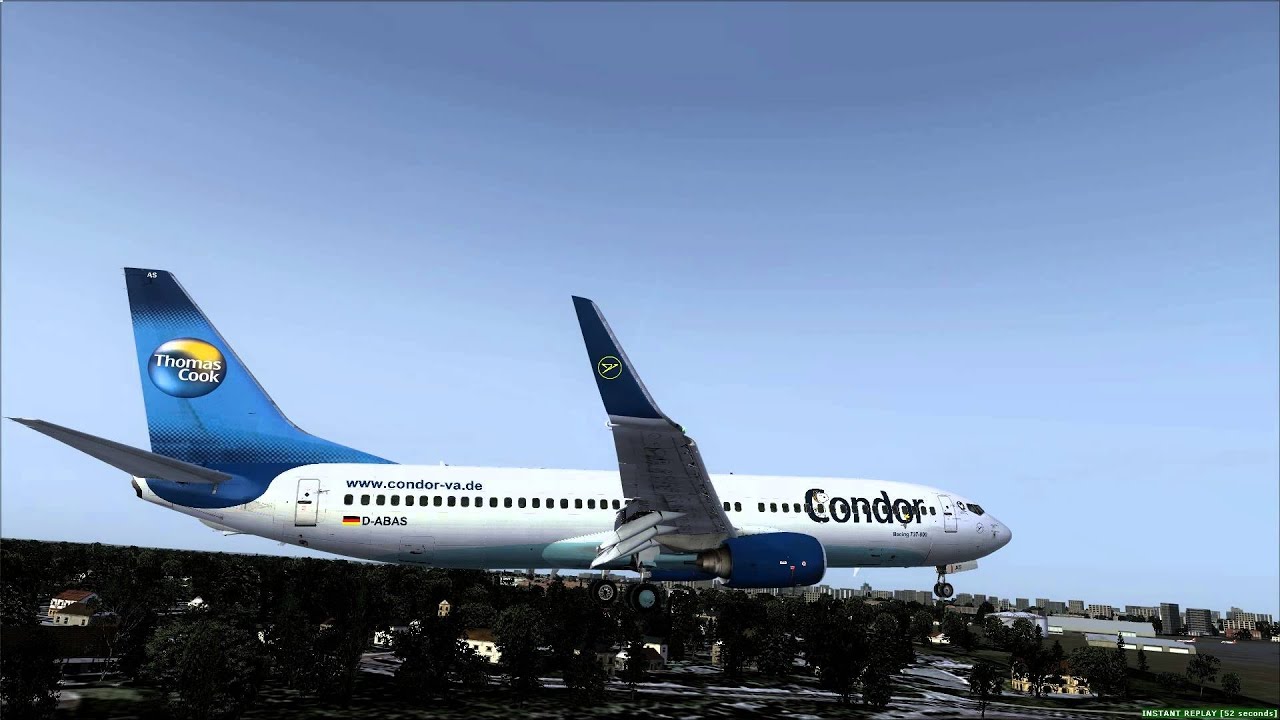 Condor 737-800 on final to Bremen - YouTube