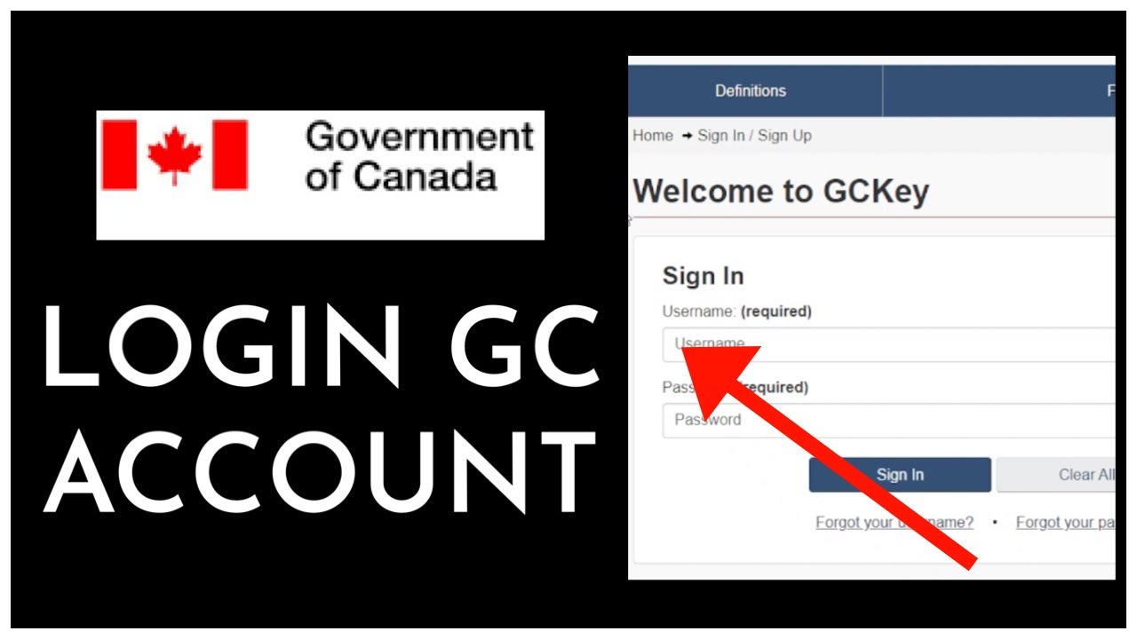 How to Login into GC Key Account 2023? Gov of Canada Login - YouTube