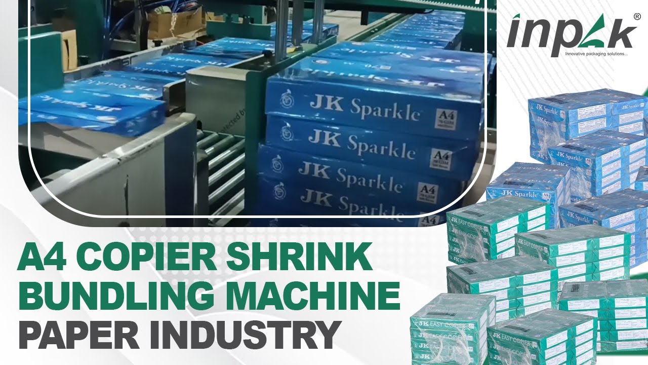 A4 Sheet Copier Shrink Bundling Machine | Customized Paper Packaging ...