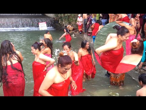 Open Holy Bath Snan in Salinadi Kathmandu | Salinadi River