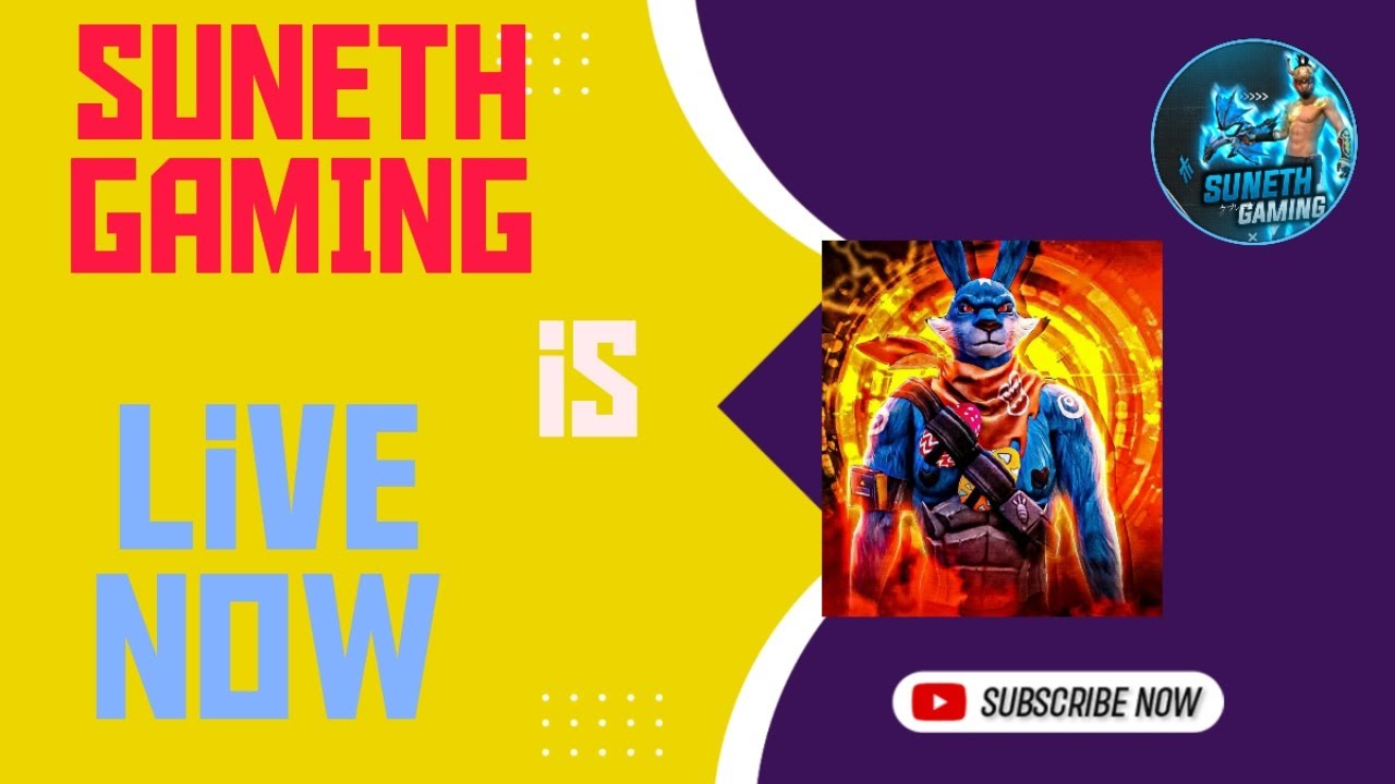 SUNETH Gaming Live - Free Fire - Live Stream - YouTube