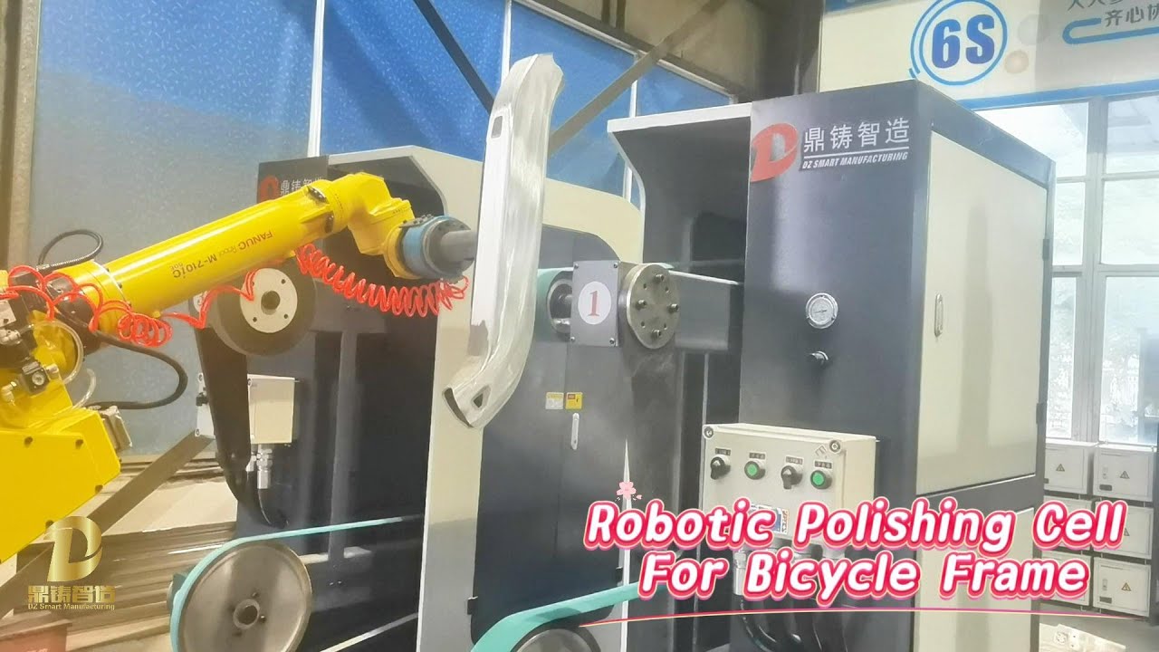 Robotic polishing and grinding cell for bicycle frame #GrindingMachine ...